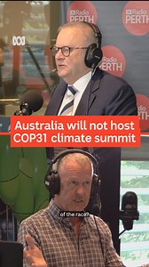 Prime Minister Anthony Albanese confirmed on ABC Radio Perth that Australia will not host the COP31 Climate Summit. While the conference will be held in Türkiye in 2026, Australian Climate Change Minister Chris Bowen will be the president of negotiations for the summit. "That is a very worthwhile investment," Mr Albanese told Mark Gibson on the #ABCRadioPerth Breakfast program. | ABC Perth