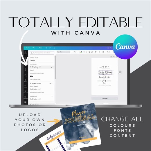 Sports Recruiting Profile Sheet: 12 Player Template (canva Printable) - Etsy