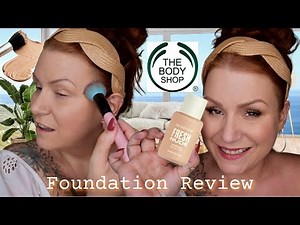 *TESTING* THE BODY SHOP FRESH NUDE FOUNDATION | On Over 40 Skin Without Botox, Fillers etc