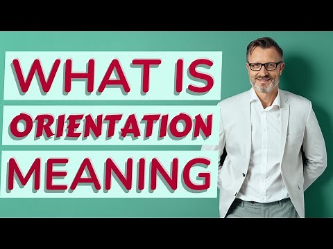Orientation | Meaning of orientation
