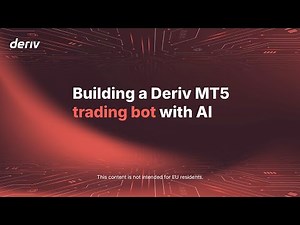 Build a Deriv MT5 trading bot with AI – no coding |(non-EU clients)