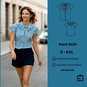 Romantic Blouse Sewing Pattern PDF – Lace Detail Top – Sizes 36-44 – Instant Download - Etsy Canada