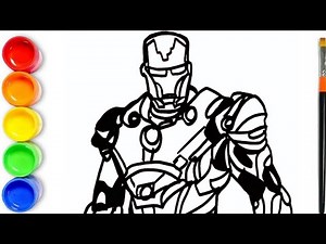 🔴 Drawing and Coloring Iron Man | How to draw Iron Man | Drawing Iron Man | Iron Man