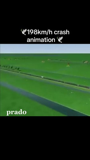 Prado: A Speedy Crash Animation at 198km/h