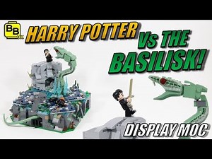 LEGO HARRY POTTER VS THE BASILISK DISPLAY MOC!