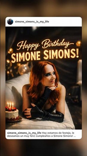 Happy Birthday Simone Simons 🎉|| Instagram Archived Stories Jan. 17th