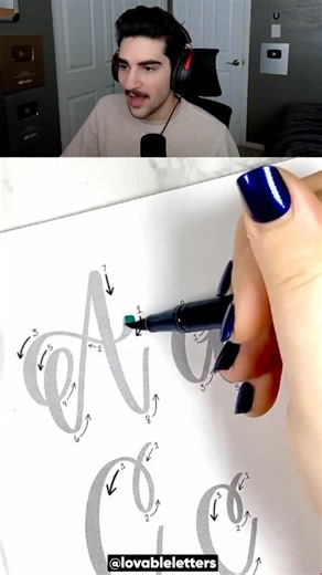 Riley Haghian on Instagram: "How to Draw Perfect Calligraphy 🤯"