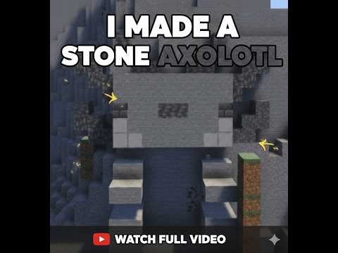 Minecraft Axolotl Statue Tutorial