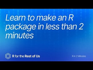 Learn to make an R package in less than 2 minutes