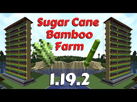 Minecraft Tutorial | sugarcane farm | bamboo farm | 1.19.2 | EASY to build