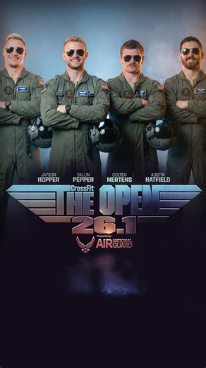 ¡El primer anuncio en directo del CrossFit Open 2026, presentado por Air National Guard, va a ser cine puro! El Open Workout 26.1 contará con Jayson Hopper vs. Dallin Pepper vs. Colten Mertens vs. Austin Hatfield. El jueves 26 de febrero, cuatro de los mejores atletas del deporte se enfrentarán en directo desde Moffett Federal Airfield, en San José, California. Justo después de su enfrentamiento, cuatro Airmen realizarán el 26.1 . Atletas: 🏋️‍♂️ @jhopper3 El vigente campeón de los CrossFit Game