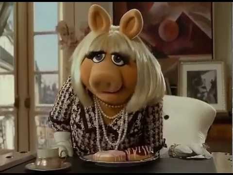 Sesame Street - Telly laughs at Miss Piggy banging her head - Explosion