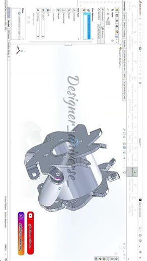 Mecanum Wheel #3ddesign #solidworkstutorial #3ddesign #caddesigner #solidworks3d #cad