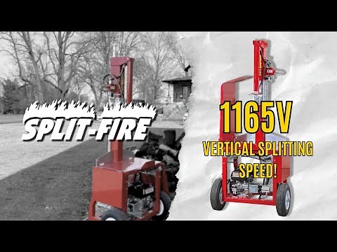 SPLIT-FIRE 1165V: NEW LOG SPLITTER! The vertical log splitter you've been waiting for!