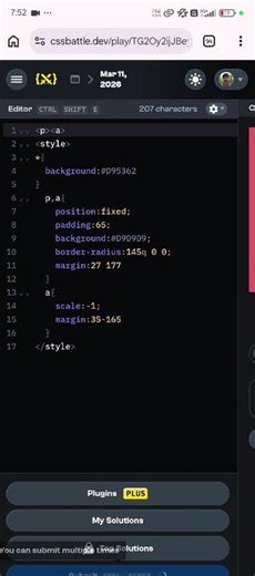 CSS Battles Daily Target 11th February 2026 Solution | 144 chars | CSS Challenges #cssbattles #css