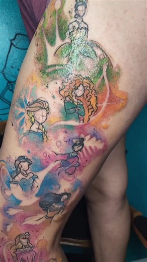 Transformación de Princesas Disney en Tatuajes