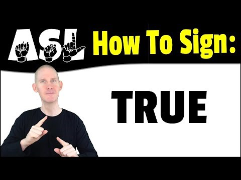 How To Sign TRUE in ASL | American Sign Language Lessons | Learn ASL Basic Signs Beginners