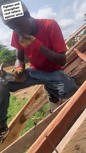 Proper way of tighten and strengthen roof rafters against wind. | John Protein