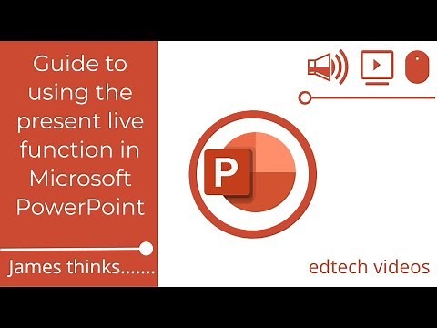 A Guide to using the present live function in Microsoft Powerpoint