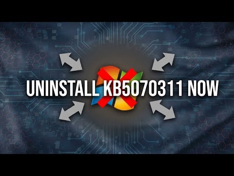 How to Uninstall Windows 11 Update KB5070311