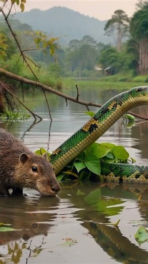Amazon’s Hidden Giant: Anaconda vs Capybara