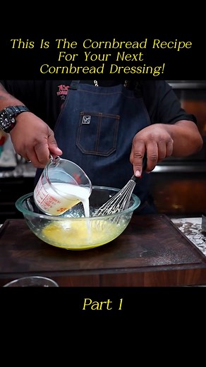 This Is The Cornbread Recipe For Your Next Cornbread Dressing! #food #cooking #fyp #foryou #ASMR