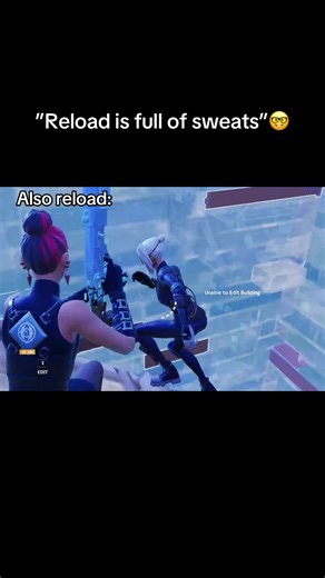 Reload is NOT that sweaty😭 #fortnite #fortnitefunny #newfortniteseason #fortniteclips #bestsettings