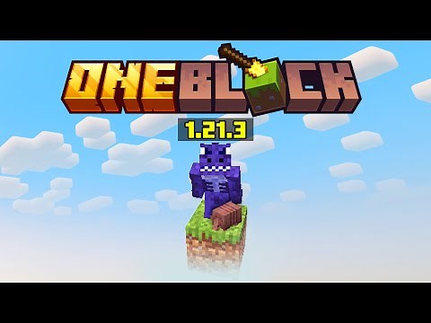 HOW TO INSTALL OneBlock SKY BLOCK (1.21.3) Map for Minecraft ! Download and Play