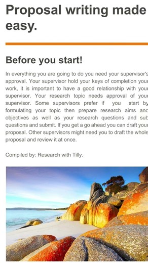 Proposal writing tips