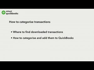 How to categorise transactions in QuickBooks Online