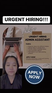 Urgent hiring! ADMIN ASSISTANT! #JobOpportunity #virtualassistant #hiring2024 #workfromhomejob | Coach Jenny - VA Mom