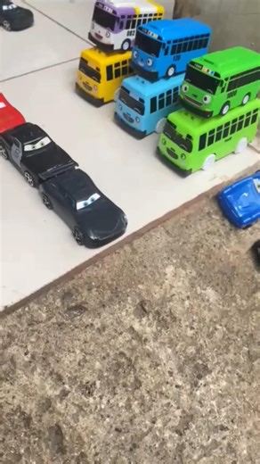 Toy asmr | Satisfying with Unboxing jump & run Mcqueen, hotweel, Tayo Collection ASMR #disney #cars