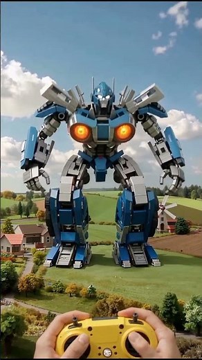 RC Hot Air Balloon Transforms into Sky Guardian Robot | Remote Control Cinematic #kidsshorts #povrc