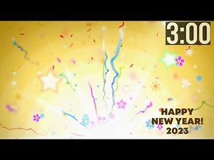 3 Minute New Year Countdown Timer (with Music) | New Year | Fresh Start | Hogmanay