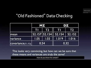 Introduction to OpenMx Part 2: Testing twin SEM models