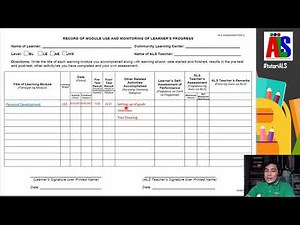 Tutorials Assessment Form 2 (AsF2)