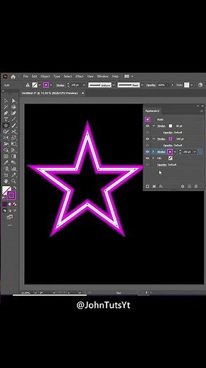 How to create a neon effect in Adobe Illustrator || Neon Glow Effect ||
