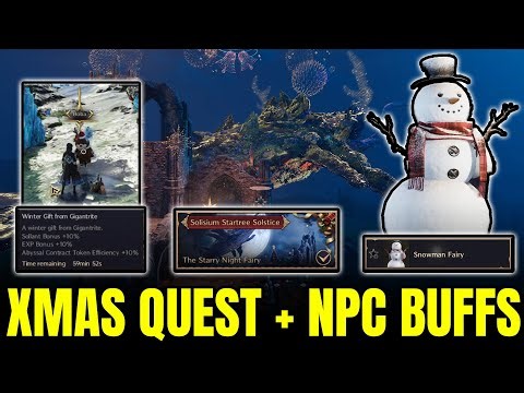 Throne and Liberty Xmas Event Quest Guide + Hidden NPC Buffs