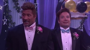 Dwayne "The Rock" Johnson Sports Braces and '80s Hair as the Most Awkward Guy at Prom With Jimmy Fallon