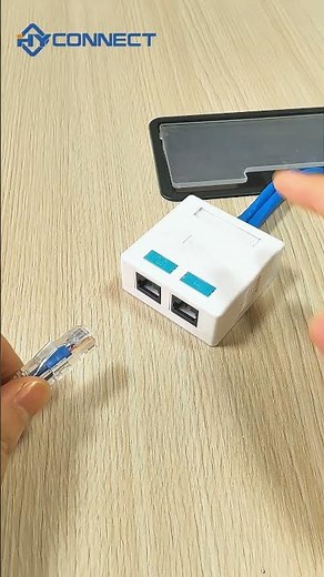 How To Network Ethernet cable using a junction box（Surface Mount Box） #cabling #diy#HomeNetworking