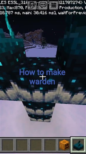 How to make warden in Minecraft