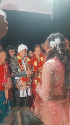 welcoming bride and groom 💕