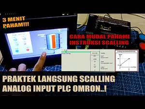 #8 Praktik PLC Omron - Cara Scalling Nilai Sensor Analog Input PLC Omron