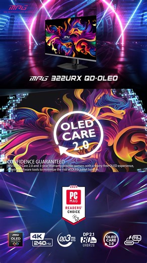 Master your game with MSI and experience the MPG 322URX QD-OLED! This 32" 4K monitor with 240Hz refresh rate and 0.03ms GTG speed brings Quantum Dot clarity to every frame. See more: https://msi.gm/322URX-QDOLED | MSI Gaming | Facebook