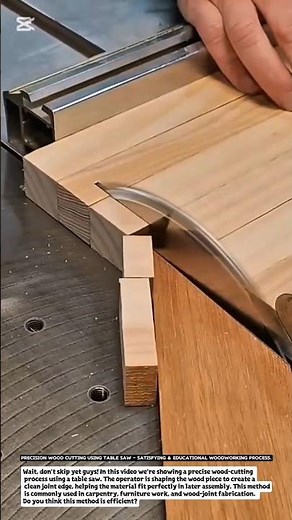 Precision Wood Cutting Using Table Saw – Satisfying & Educational Woodworking Process.