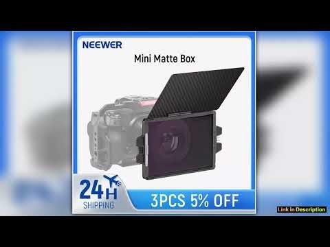 NEEWER Mini Matte Box with 4x565 Filter Tray Carbon Fiber Flag for Mirrorless DSLR Camera Compatibl
