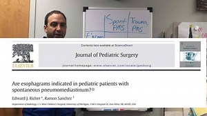1.2K views · 19 reactions | JPS Article Review: Are esophagrams indicated in pediatric patients with spontaneous pneumomediastinum? Click on the link to see the article: bit.ly/2a8JAmh | Journal of Pediatric Surgery | Facebook