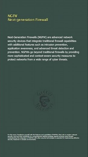 NGFW - Next-generation Firewall - Security+