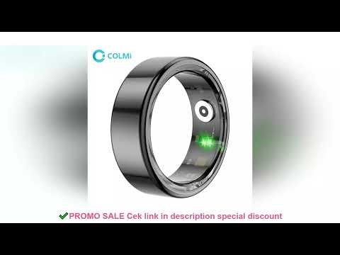 [2024 ] COLMI R02 Smart Ring Military Grade Titanium Steel Shell Health Monitoring IP68 & 5ATM Water