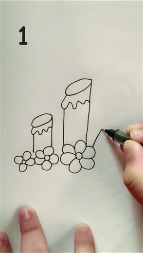 easy drawing #nicee #mom #flower #short video